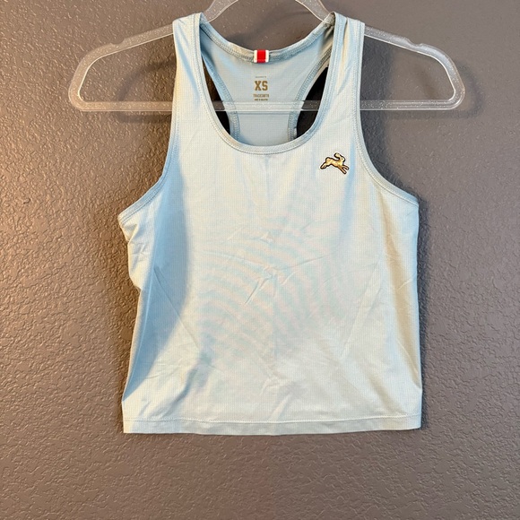 Tracksmith | Tops | Tracksmith Twilight Crop Tank Light Blue Xs | Poshmark